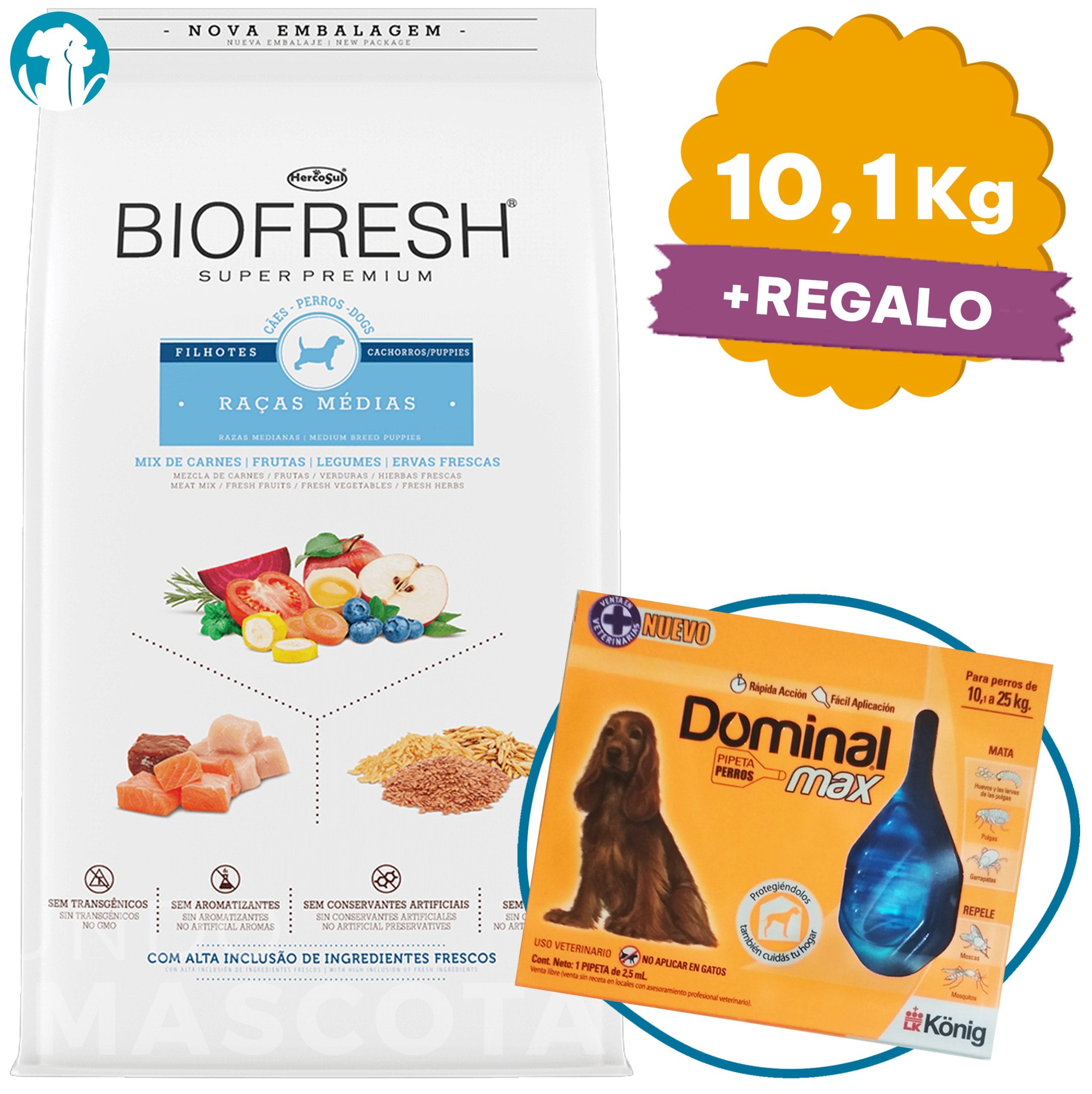 Biofresh Perro Cachorro Raza Mediana 10,1 Kg – Mundo Mascota