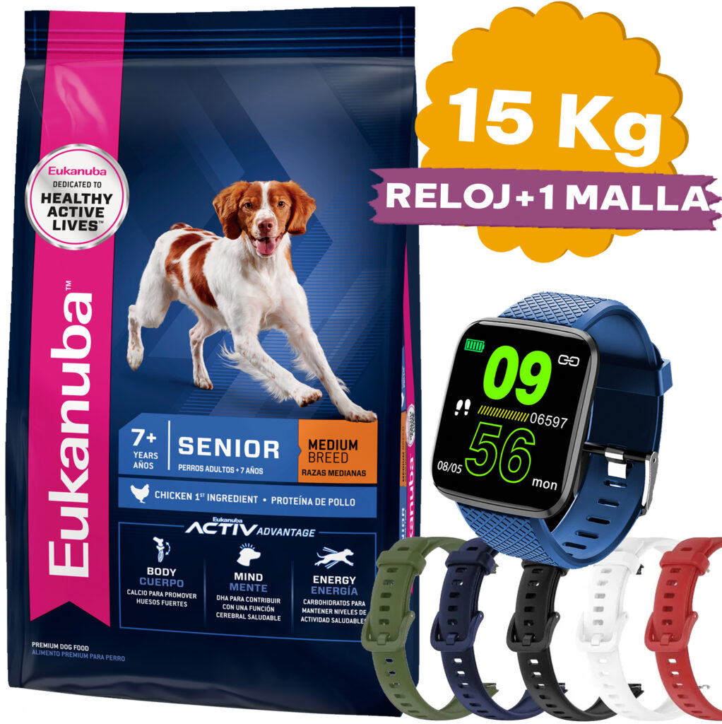 Eukanuba Senior Raza Mediana 15 Kg – Mundo Mascota