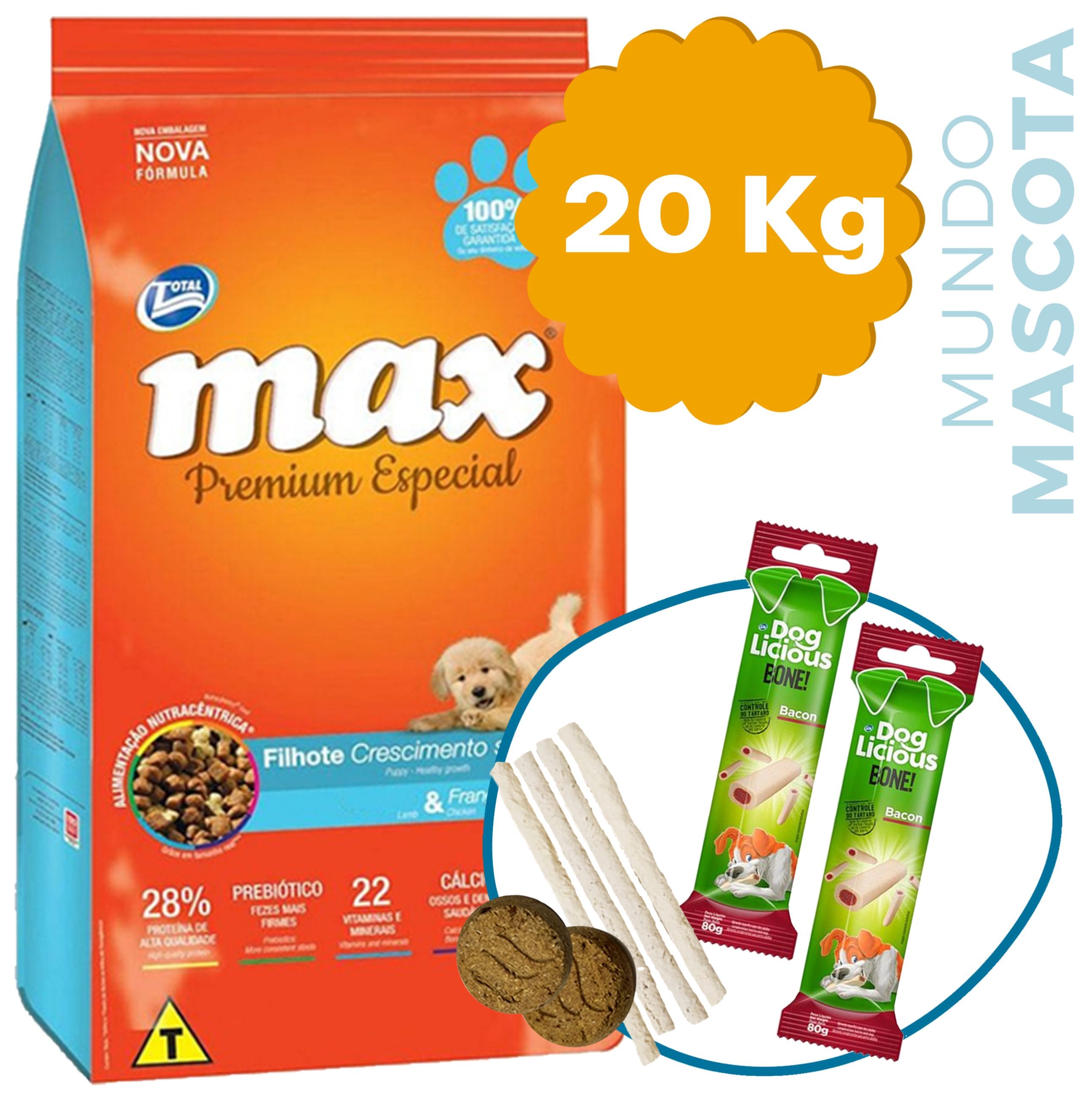 Max Perro Cachorro Sabor Pollo 20 Kg – Mundo Mascota