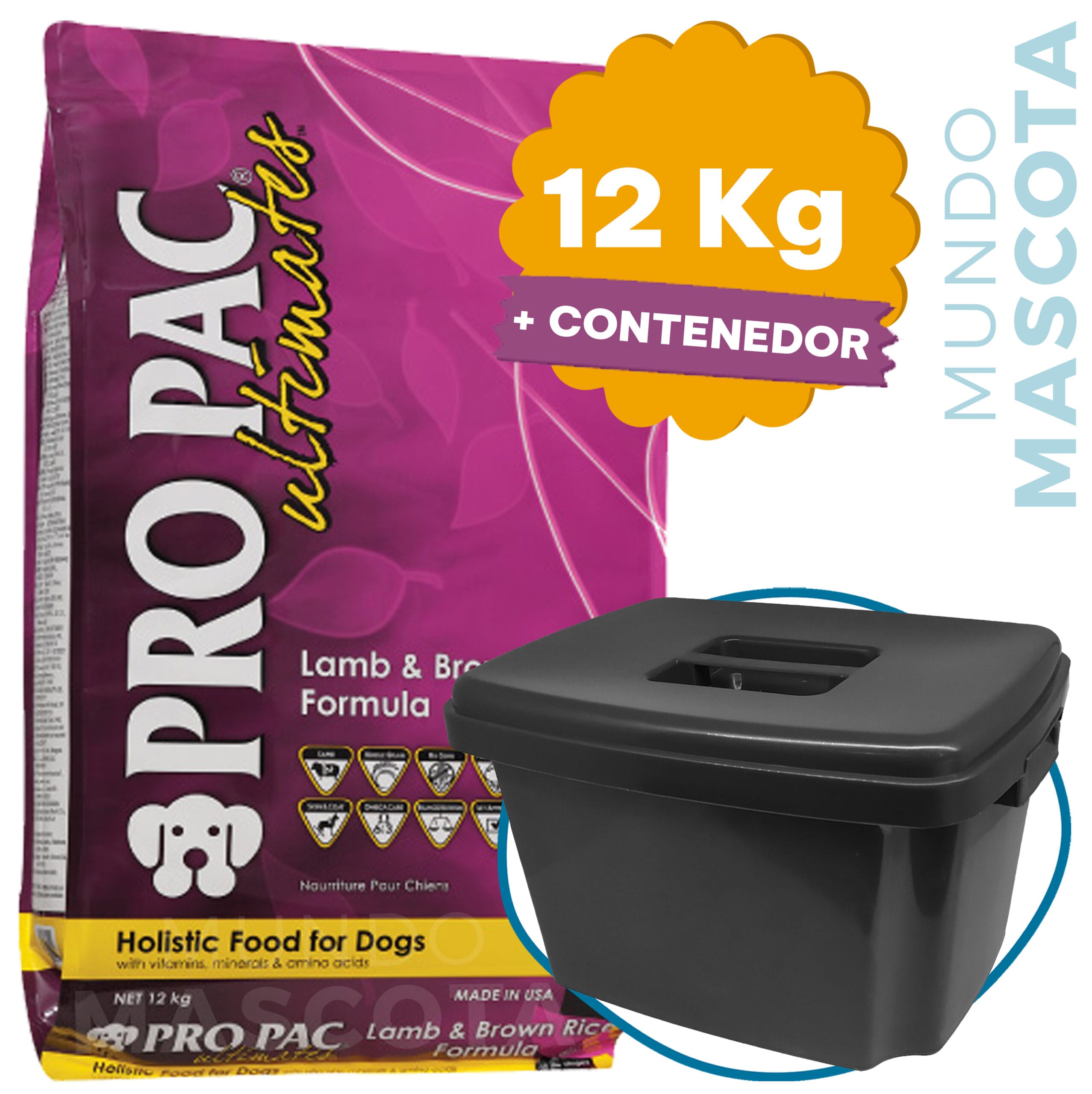 Pro Pac Lamb & Rice Perro Adulto 12 Kg – Mundo Mascota