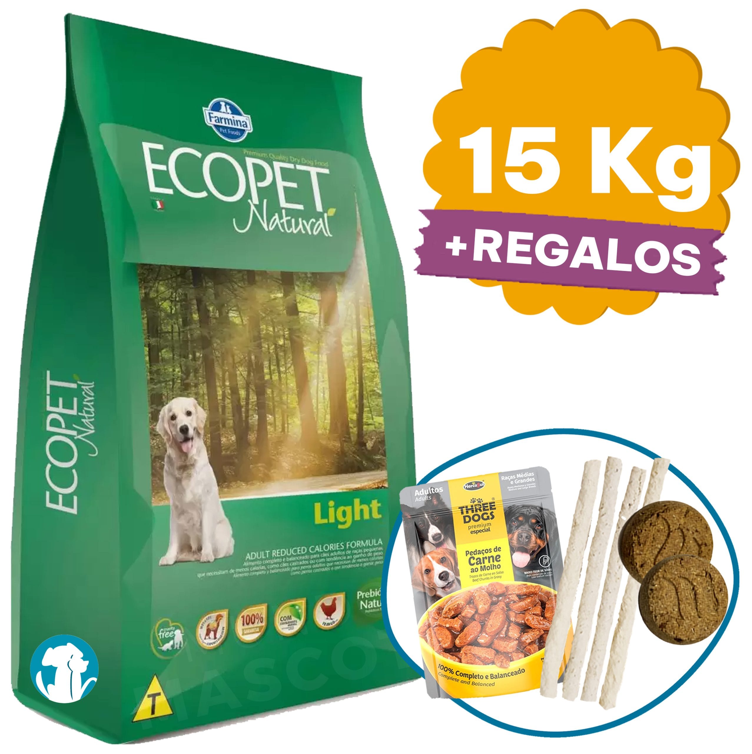 Ecopet Light Perro Adulto 15 Kg – Mundo Mascota