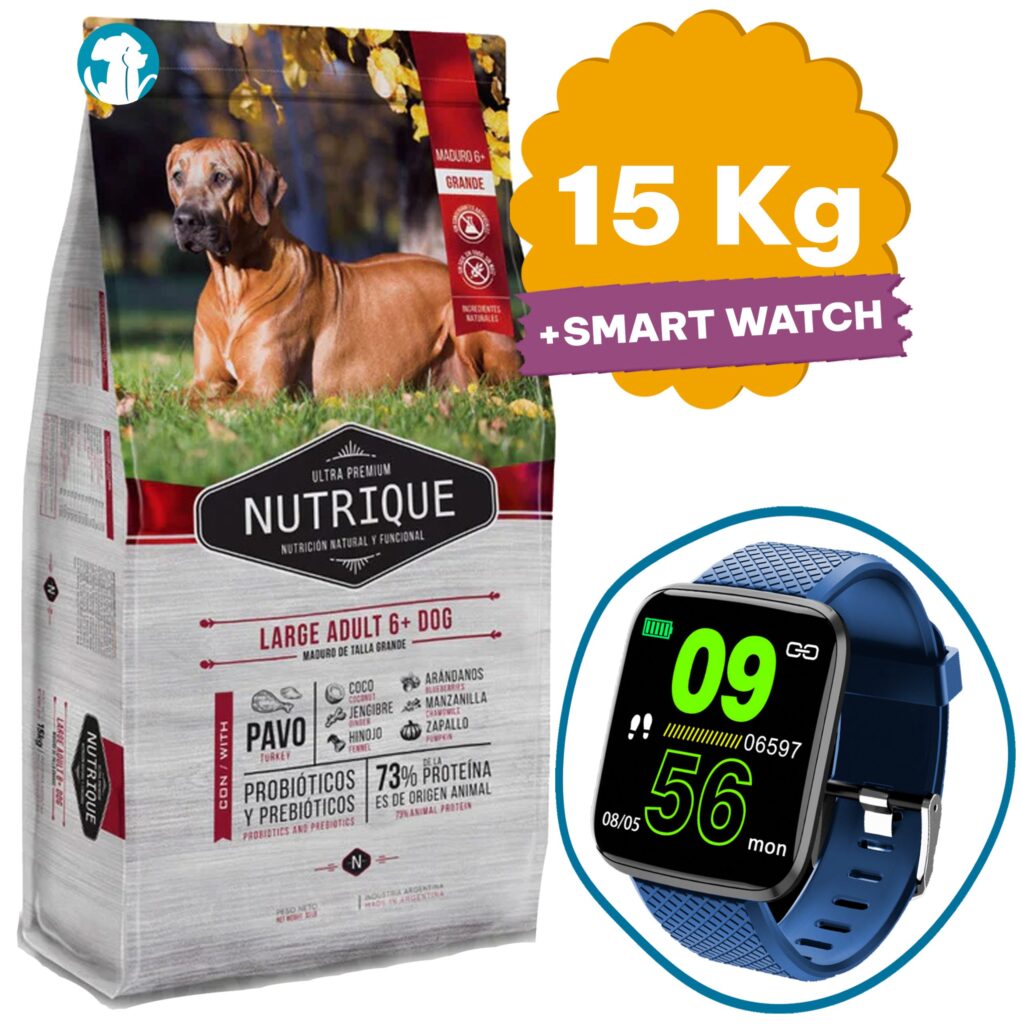 Nutrique Perro Adulto Senior +6 Raza Grande 15 Kg – Mundo Mascota
