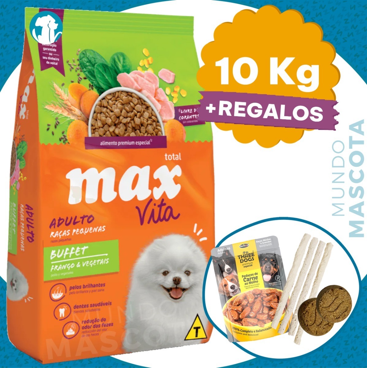 Comida Max Buffet Perro Adulto Raza Pequeña 8 Kg + Regalo – Mundo Mascota