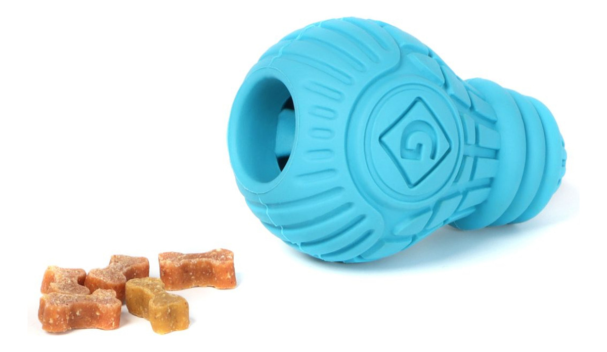 Juguete Dispensador Sabor Pollo Gigwi Celeste S – Mundo Mascota